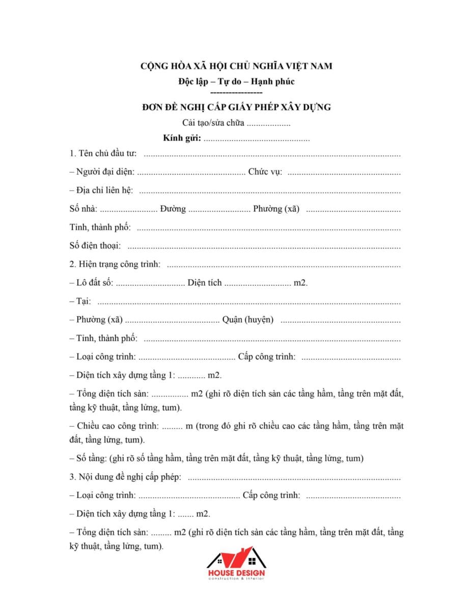 Sửa chữa nhà có cần xin giấy phép? Thủ tục từng loại nhà ở 2025
